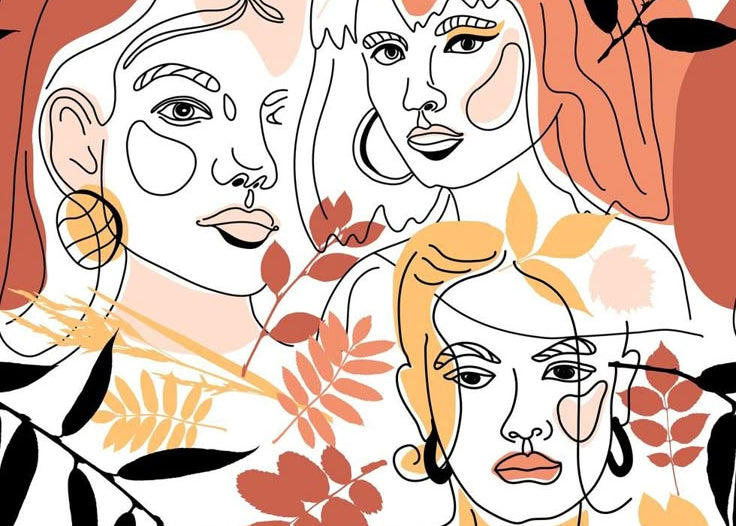 Faces in Bloom: A Celebration of Feminine Expression and Nature ...